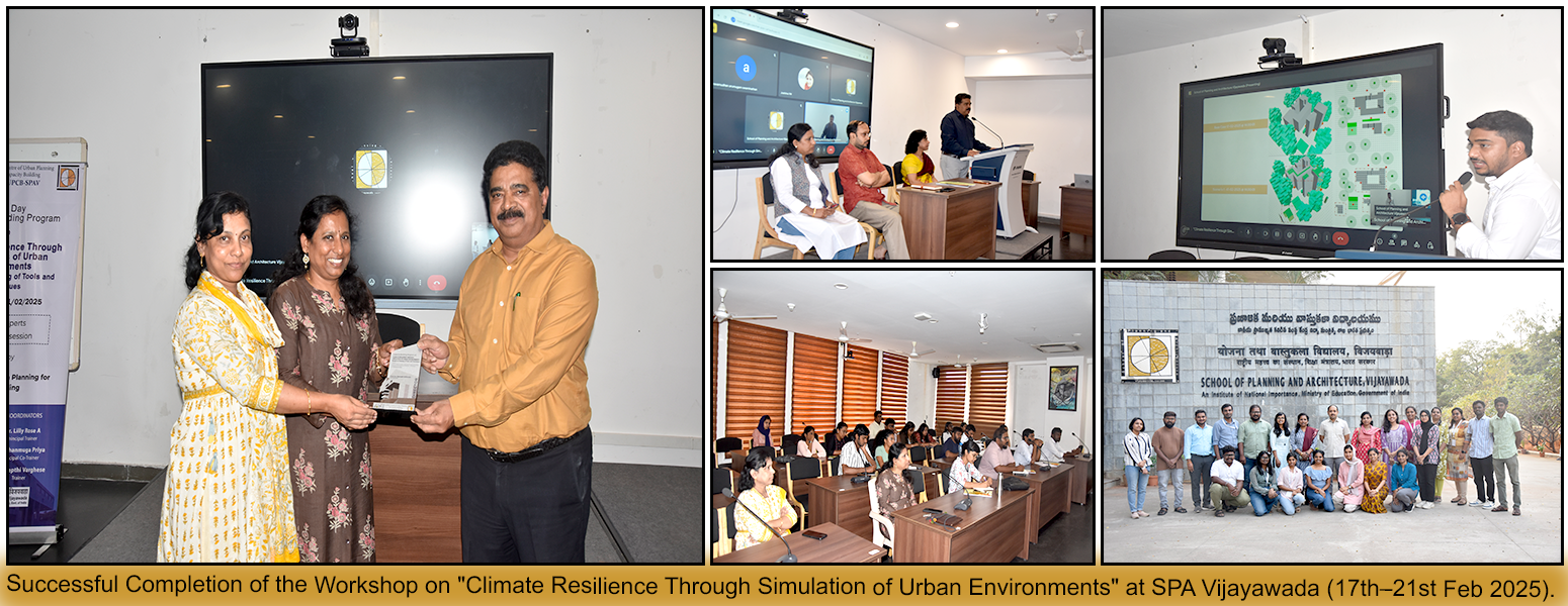 School of Planning and Architecture, Vijayawada (SPAV) | Official Website